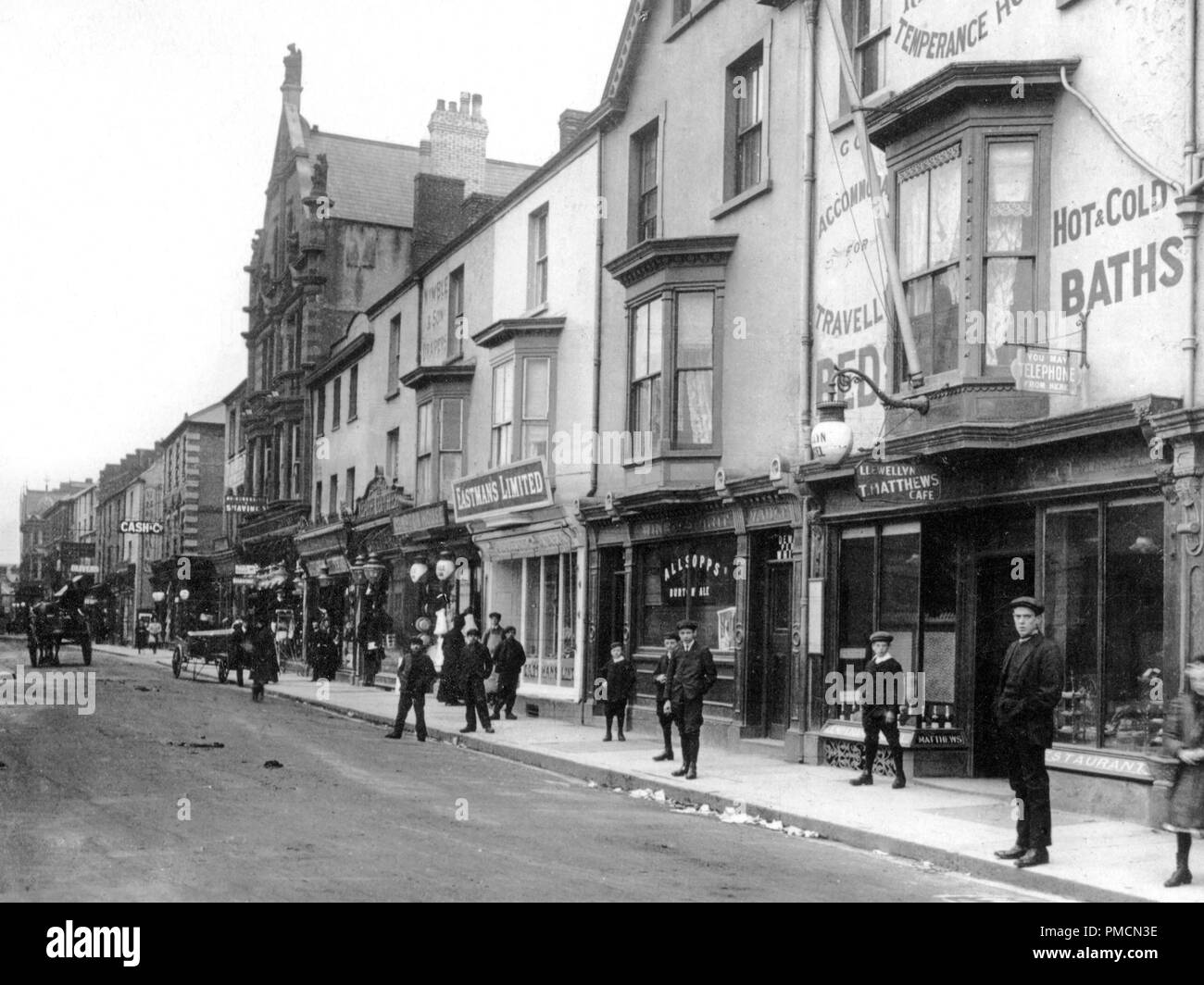 Green Street, Neath, early 1900s Stock Photo - Alamy