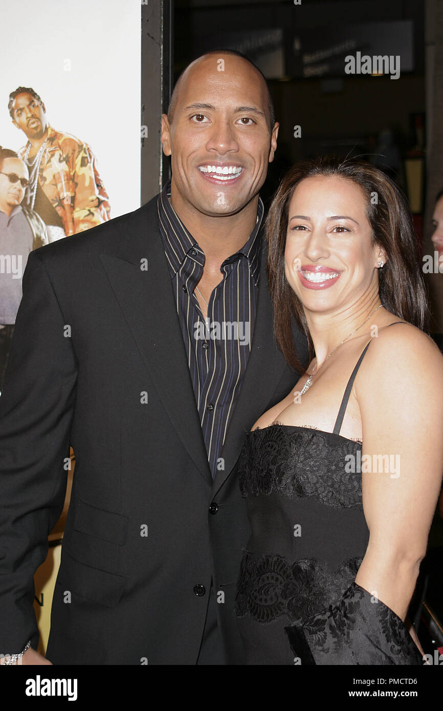 "Be Cool" Premiere Dwayne Johnson 'The Rock', Dany Johnson 2-14-2005 ...