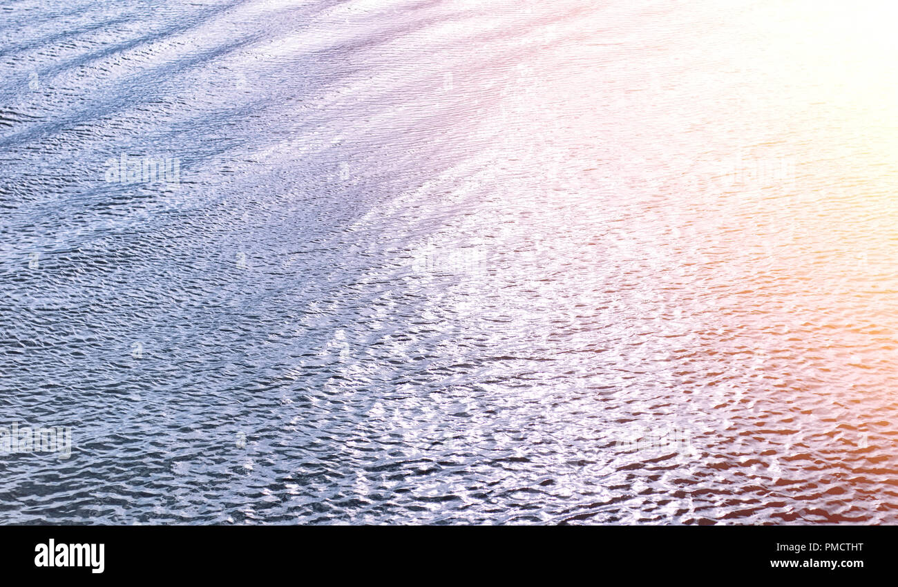 Landscape lake. Texture of water. The lake is at dawn. The mouth Stock ...