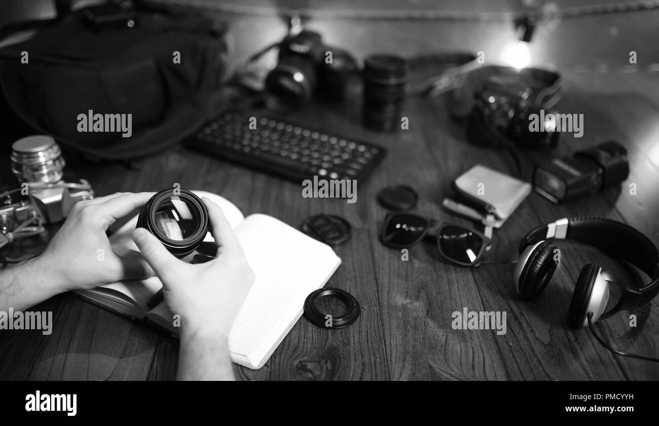 Professional photographer agency Black and White Stock Photos & Images ...