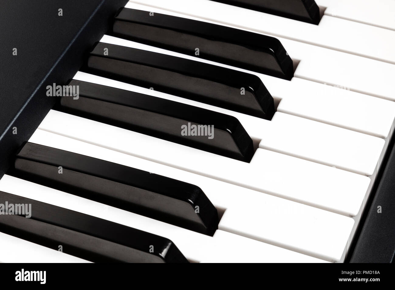 A photo of piano keys, musical notes with copy space Stock Photo - Alamy