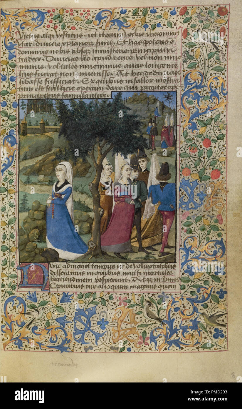 Young Men and Women Outdoors. Date/Period: Ca. 1460 - 1470. Folio ...