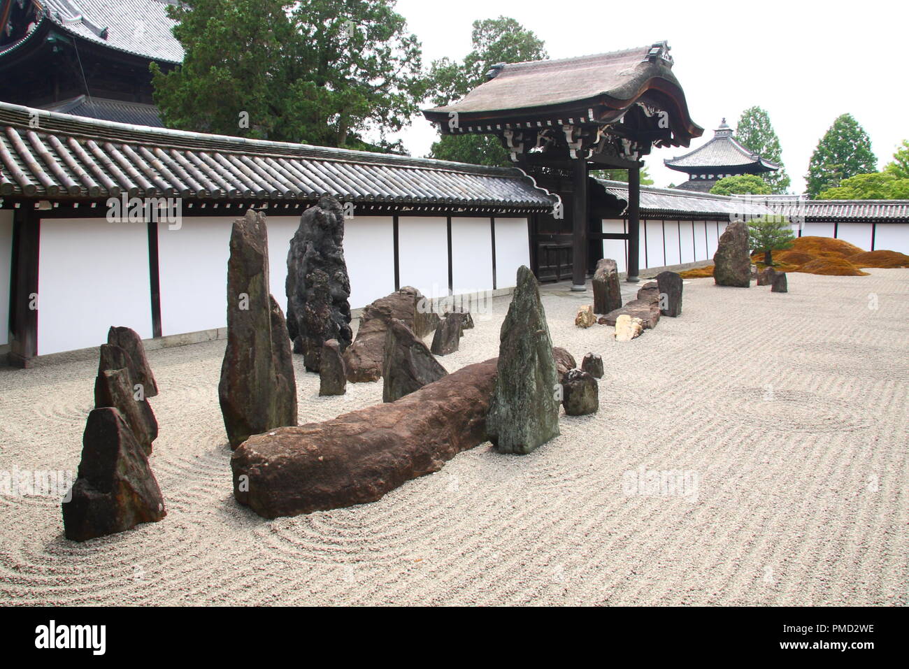 Traditional zen japanese garden in Kyoto, JAPAN Stock Photo - Alamy
