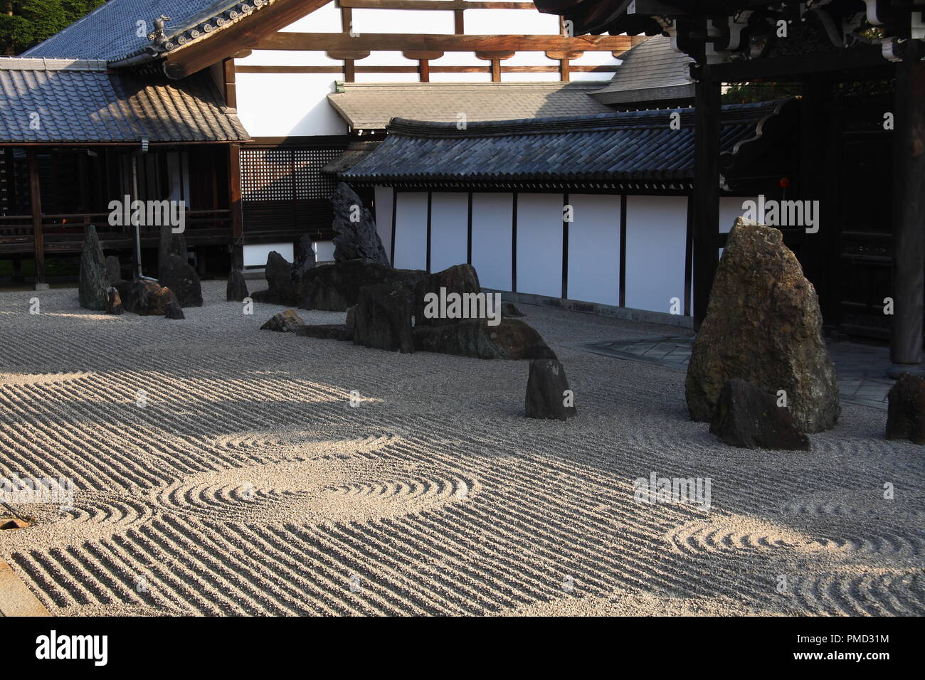Traditional zen japanese garden in Kyoto, JAPAN Stock Photo - Alamy