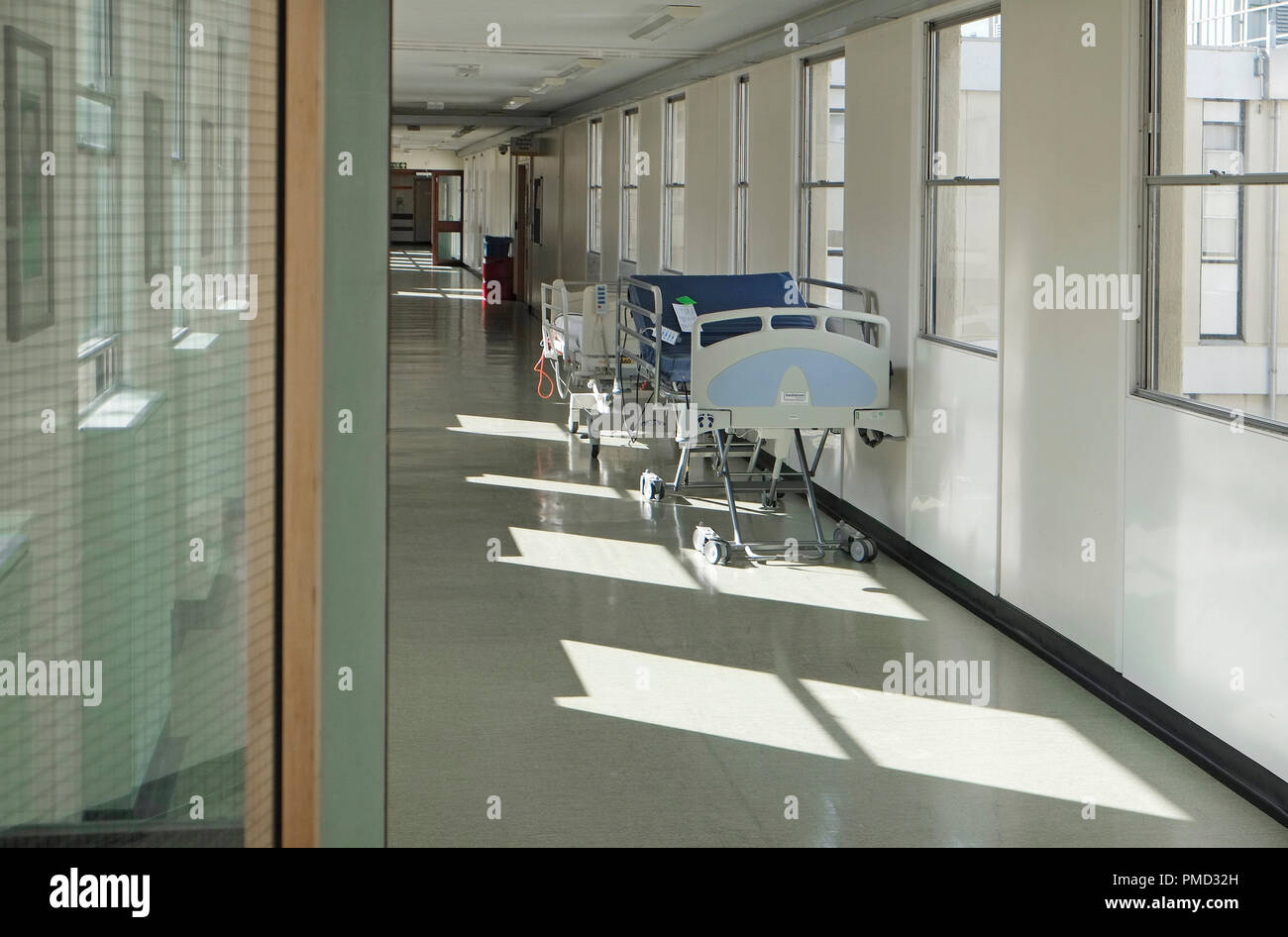 Nhs hospital corridor hi-res stock photography and images - Alamy