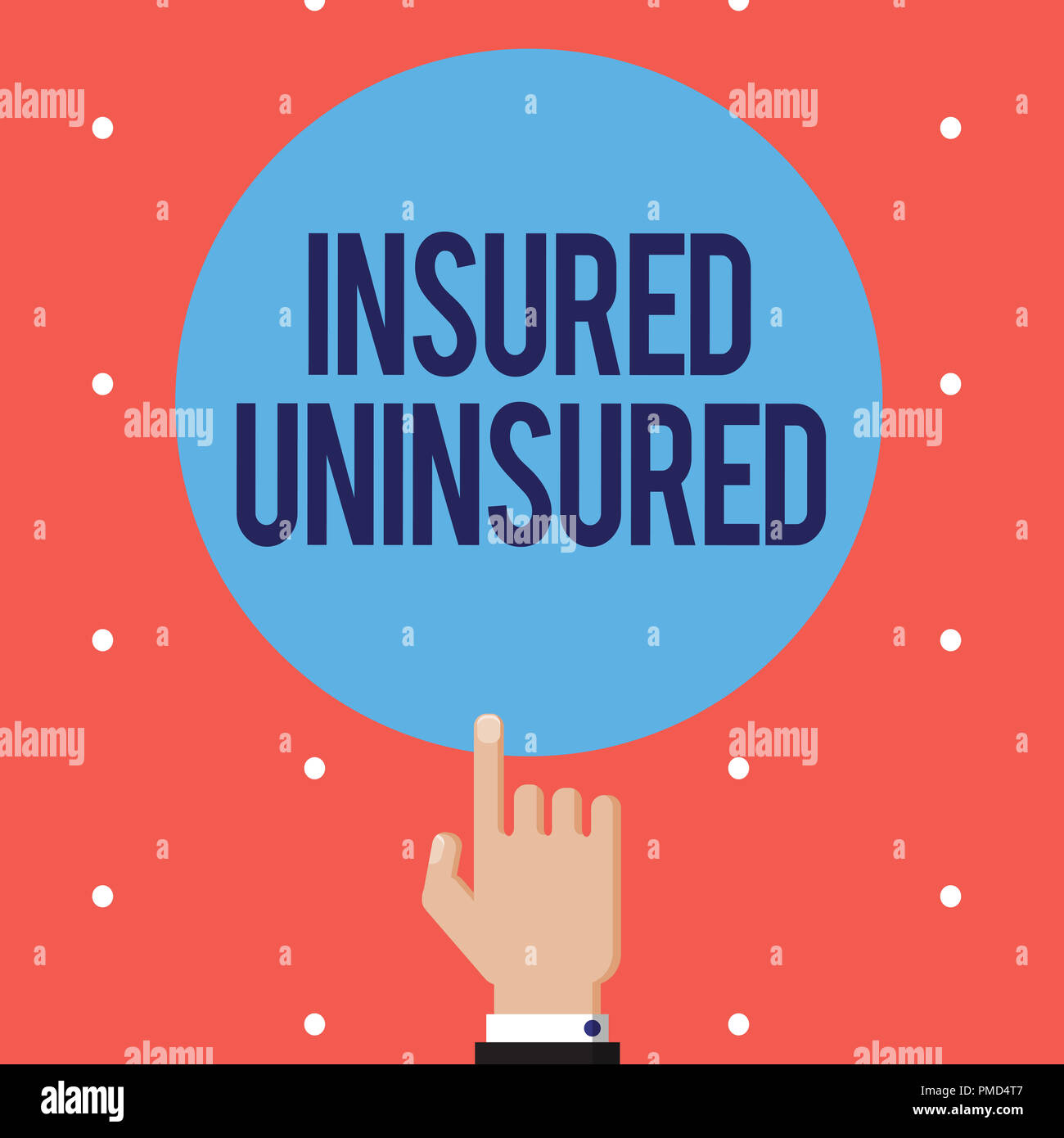 Text sign showing Insured Uninsured. Conceptual photo Company selling ...