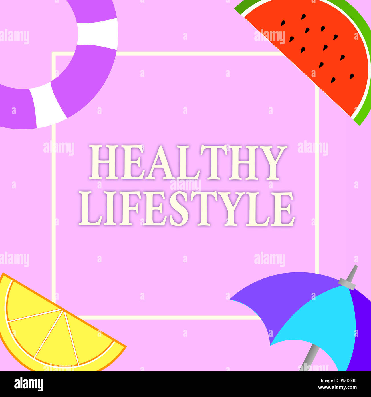 Writing note showing Healthy Lifestyle. Business photo showcasing Live ...