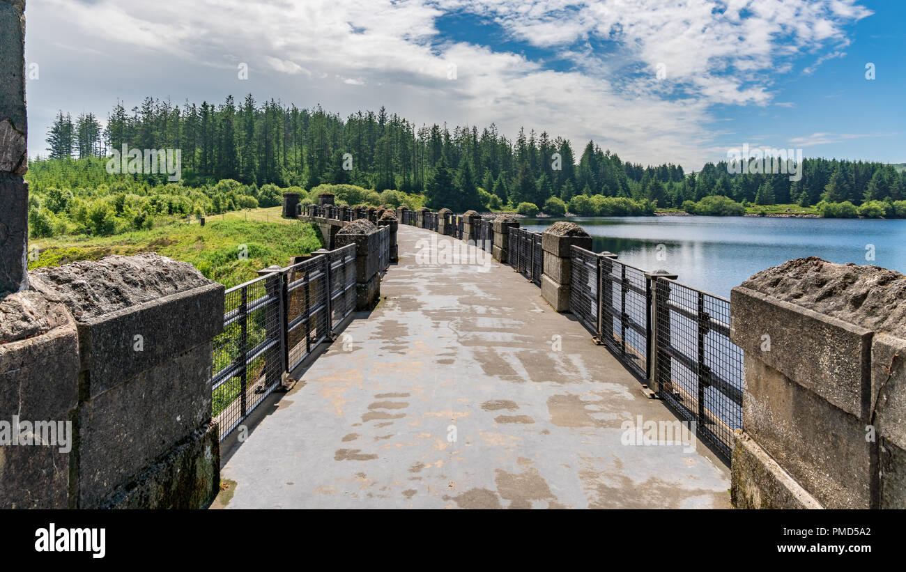 The dam at the Alwen Reservoir, Conwy, Wales, UK Stock Photo - Alamy