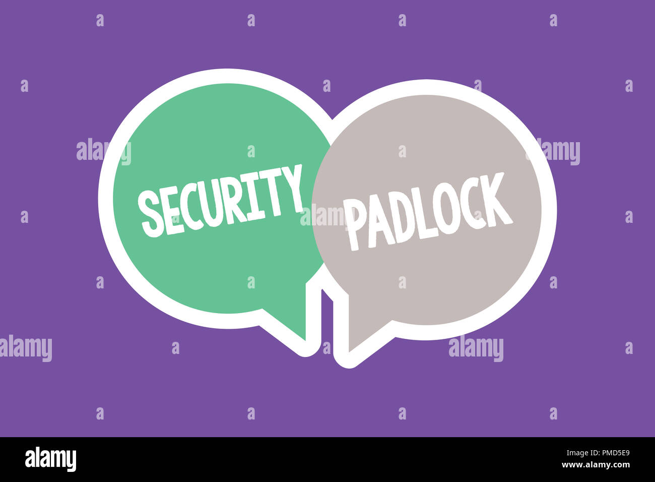 Text sign showing Security Padlock. Conceptual photo hardened steel ...