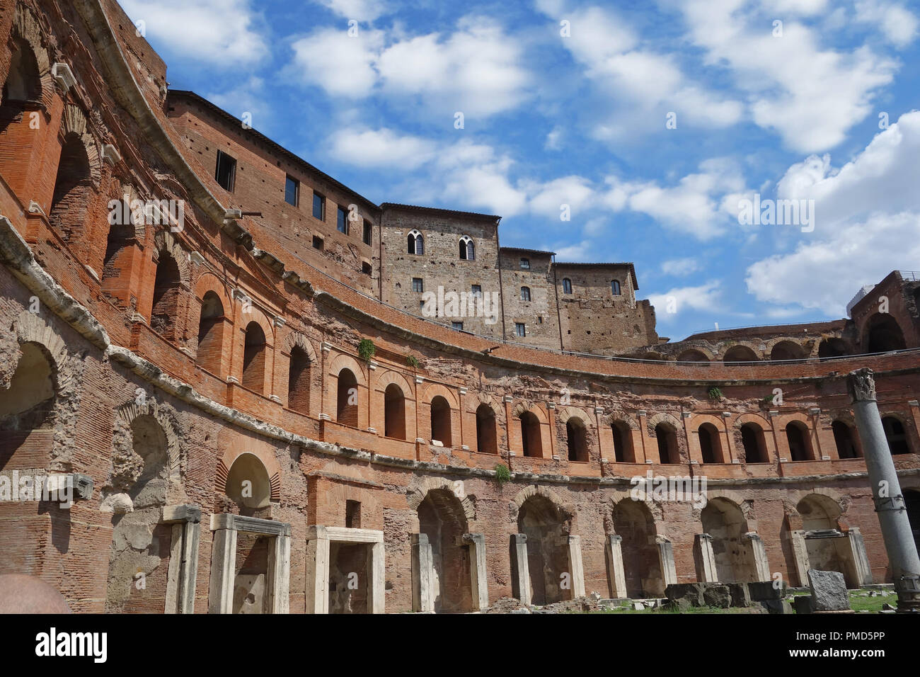 ancient Roman Trajan forum markets ruins, Rome, Italy Stock Photo - Alamy