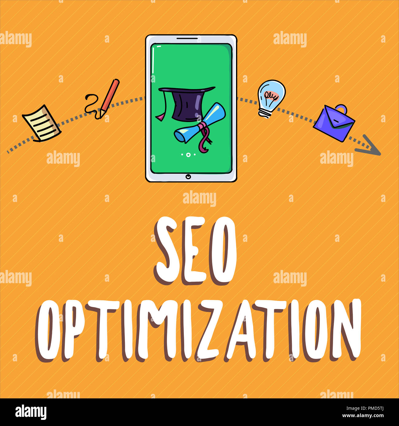 Handwriting Text Writing Seo Optimization Concept Meaning Process Of Affecting Online