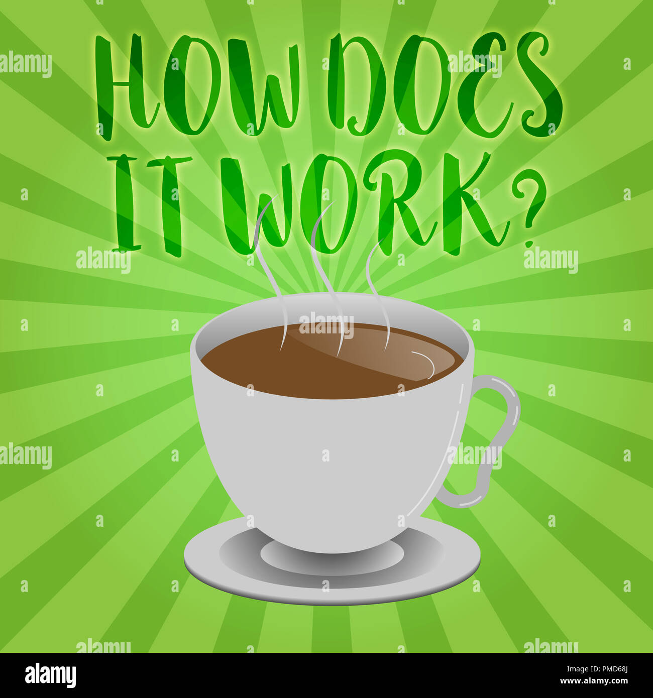 Handwriting text writing How Does It Work question. Concept meaning ...