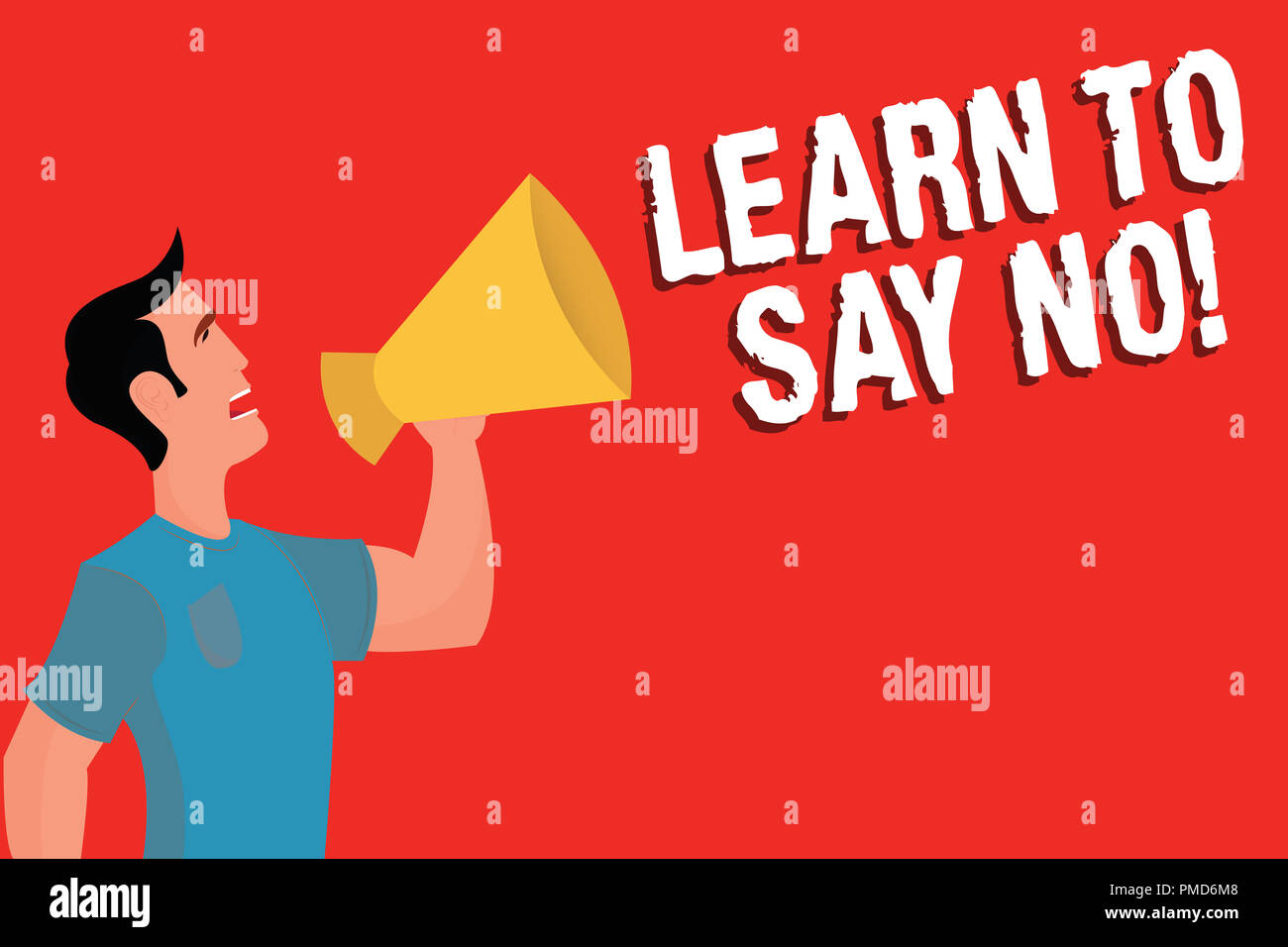 Handwriting text Learn To Say No. Concept meaning dont hesitate tell ...