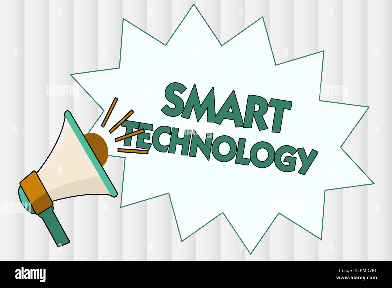 Conceptual hand writing showing Smart Technology. Business photo ...