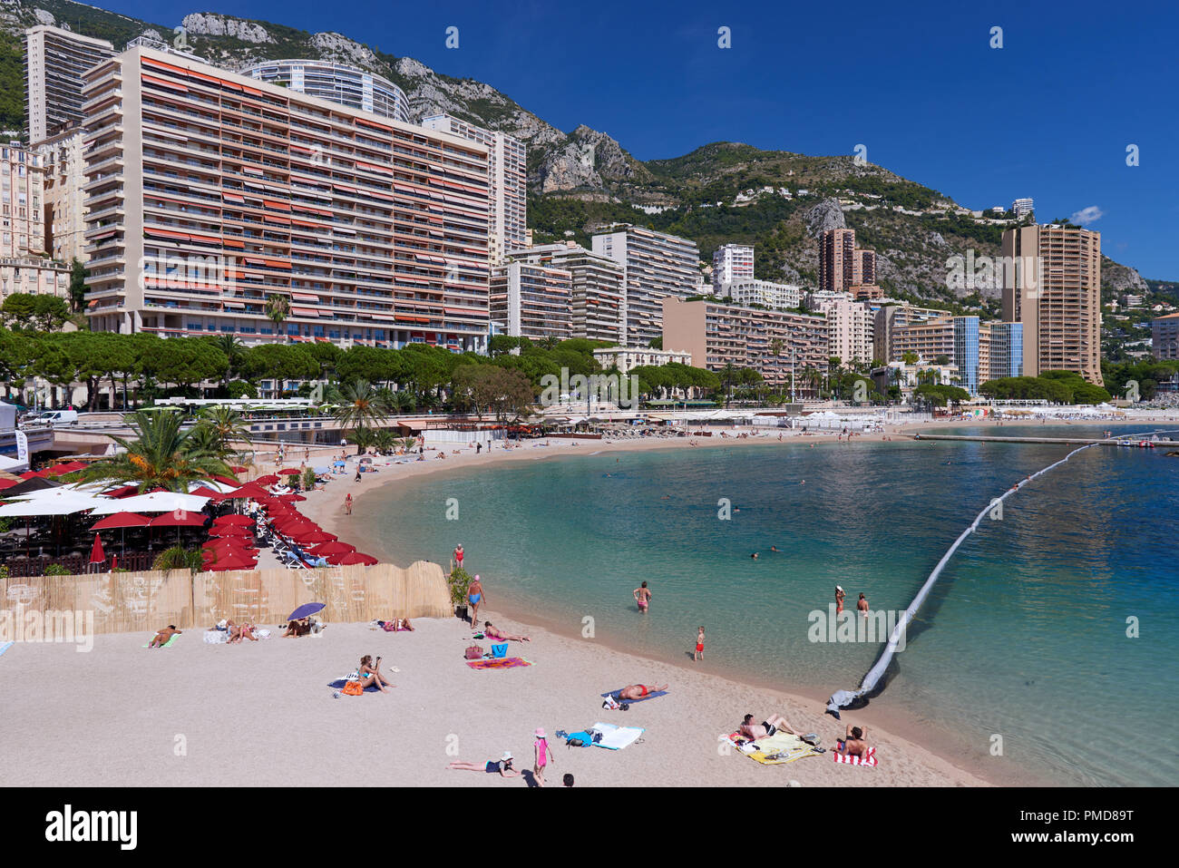 Larvotto beach monaco hi-res stock photography and images - Alamy