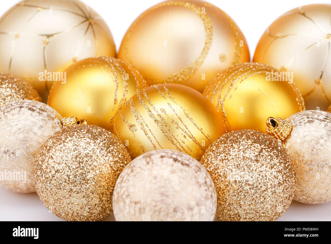 Christmas balls close up picture Stock Photo - Alamy