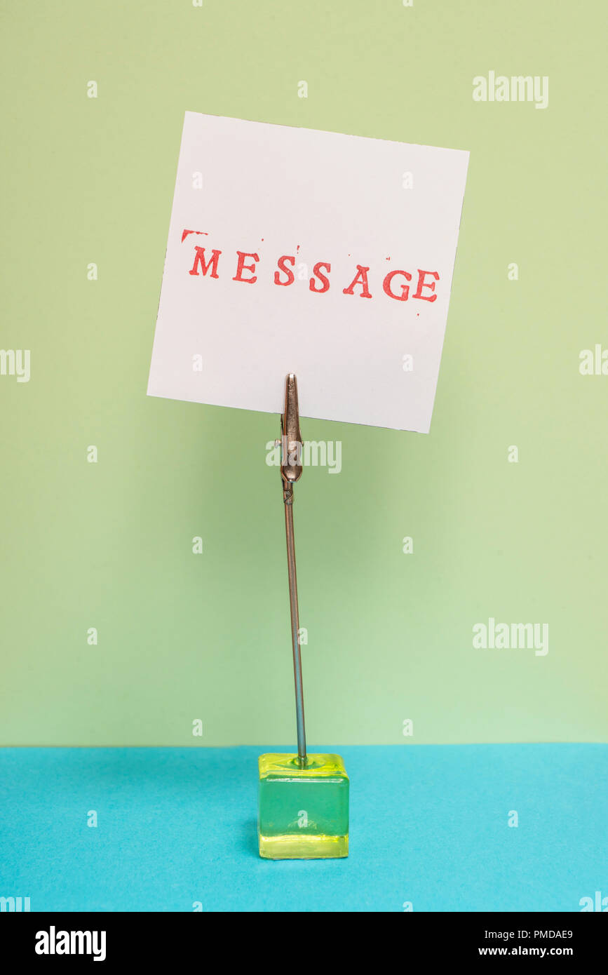 Word message hi-res stock photography and images - Alamy