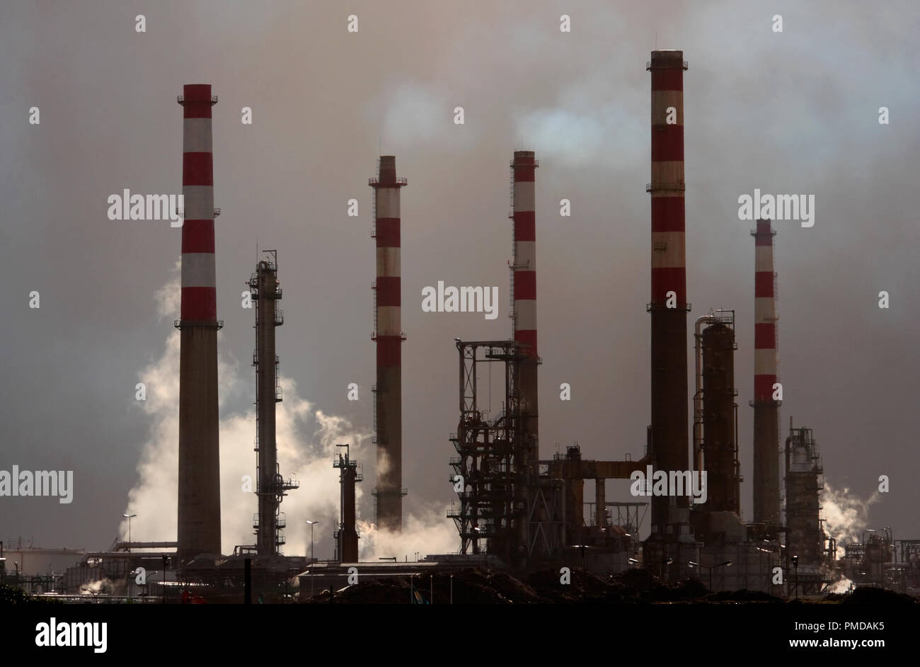 Industrial complex chimney in winter hi-res stock photography and ...