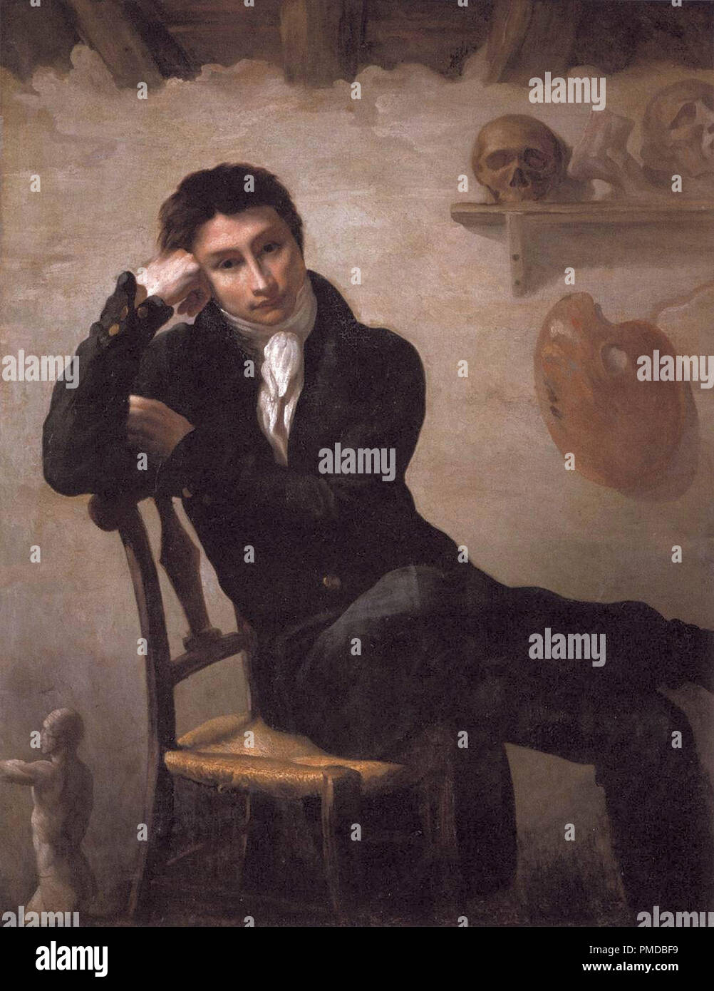 Gericault Théodore - Portrait of an Artist in His Studio Stock Photo ...
