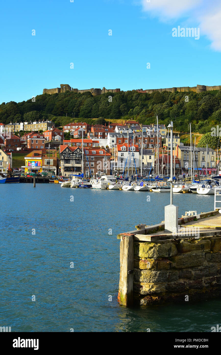 Scarborough Harbour, North Yorkshire Moors, England UK Stock Photo - Alamy