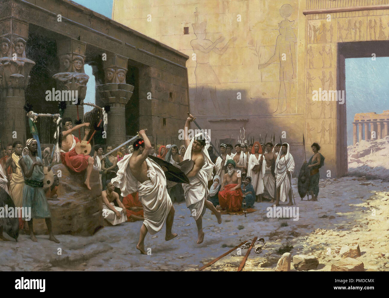 Gerome Jean-Léon - the Pyrrhic Dance 2 Stock Photo - Alamy