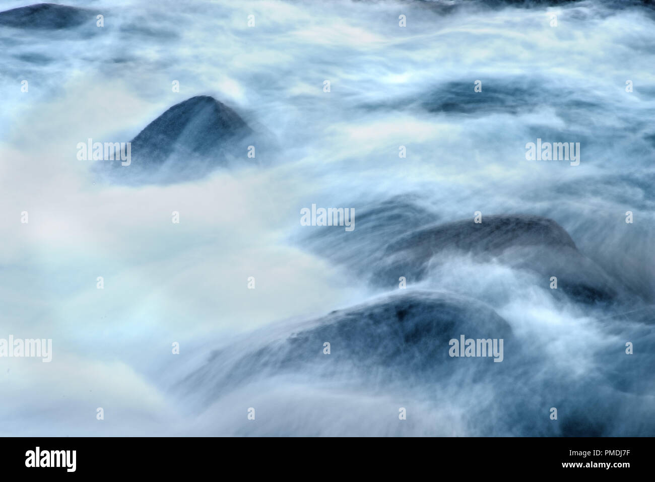 surf of the atlantic ocean in long time exposure Stock Photo - Alamy