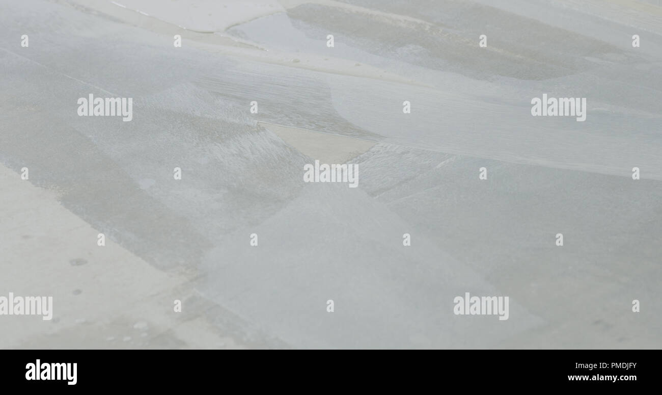closeup applied primer on the floor Stock Photo - Alamy