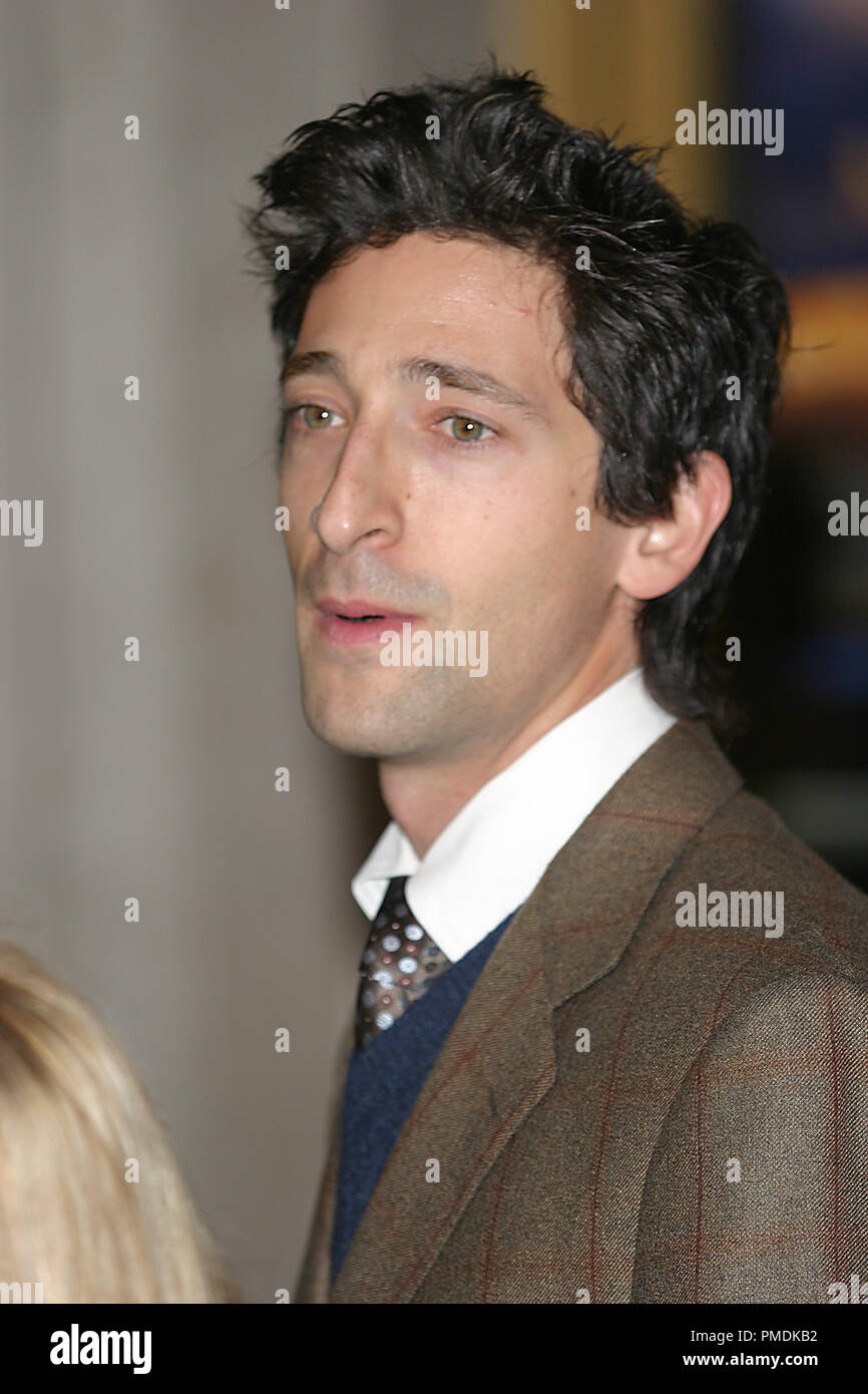 "Cold Mountain" Premiere 12-07-2003 Adrien Brody Photo by Joseph ...