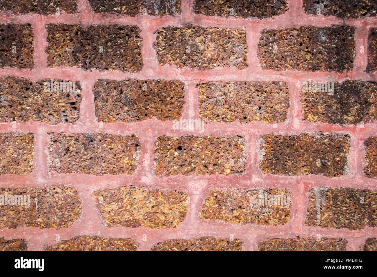 Old laterite stone wall texture hi-res stock photography and images - Alamy