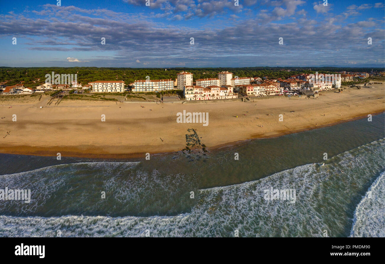 Hossegor (south-western France): aerial view of the houses and holiday ...