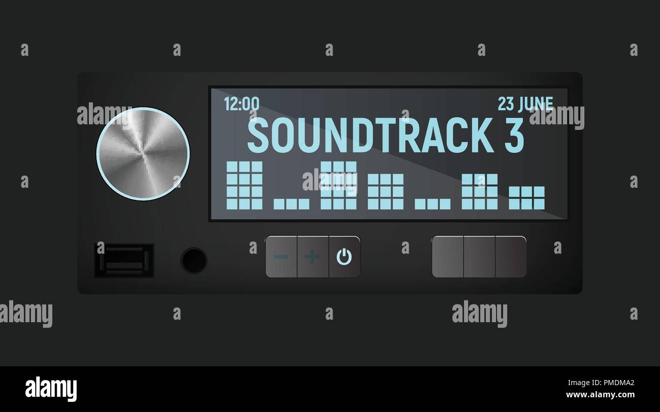 Car stereo radio Stock Vector Images - Alamy