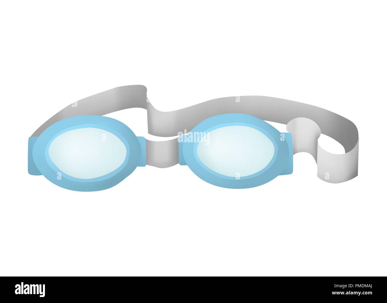 Swimming goggles. Dive into the ocean. Vector illustration Stock Vector ...