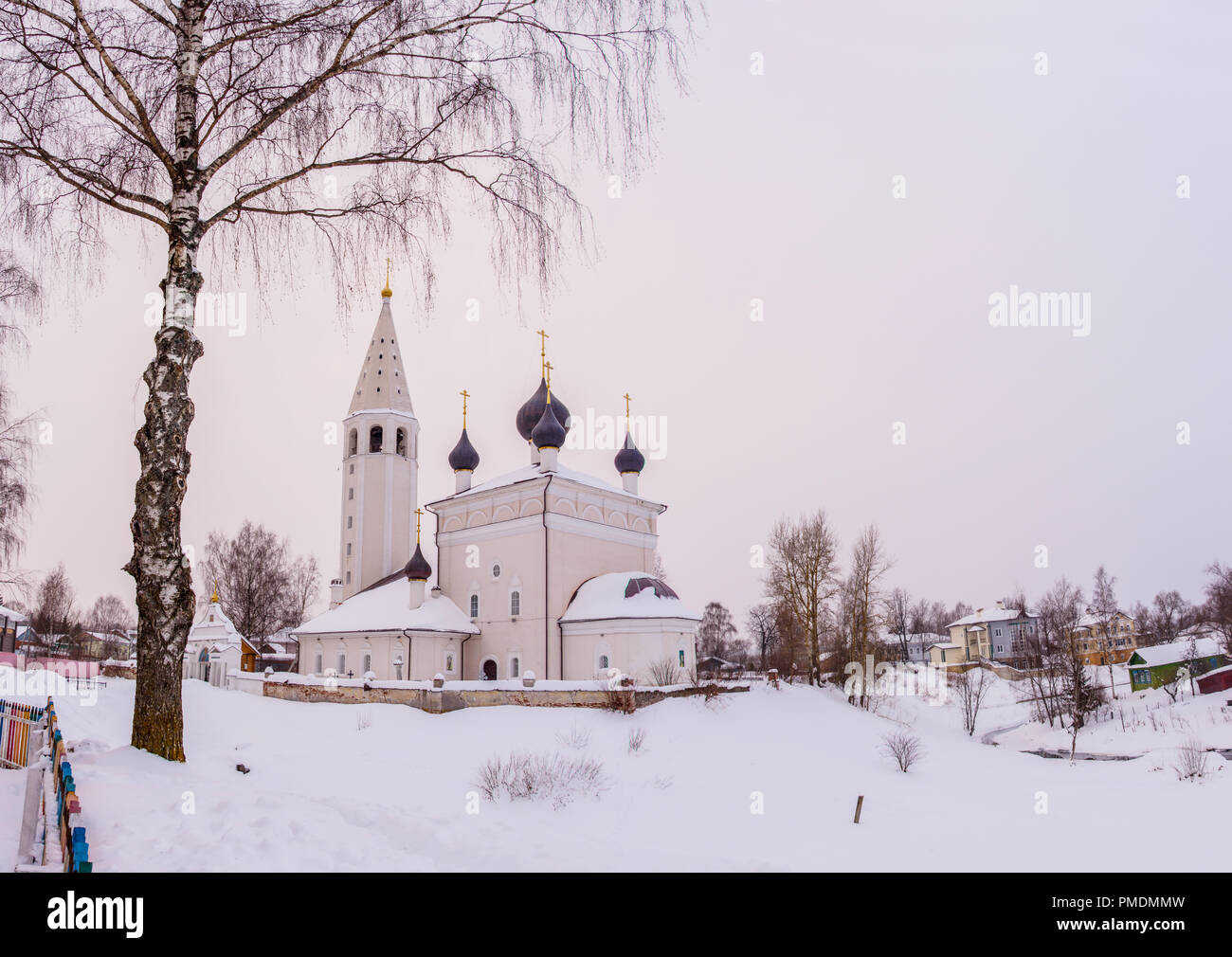 Church of the Resurrection of Christ on a Winter Day in Vyatskoye ...