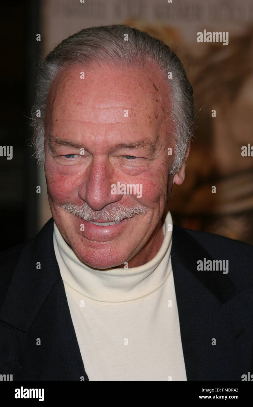"Alexander" Premiere 11-16-2004 Christopher Plummer Photo by Joseph ...