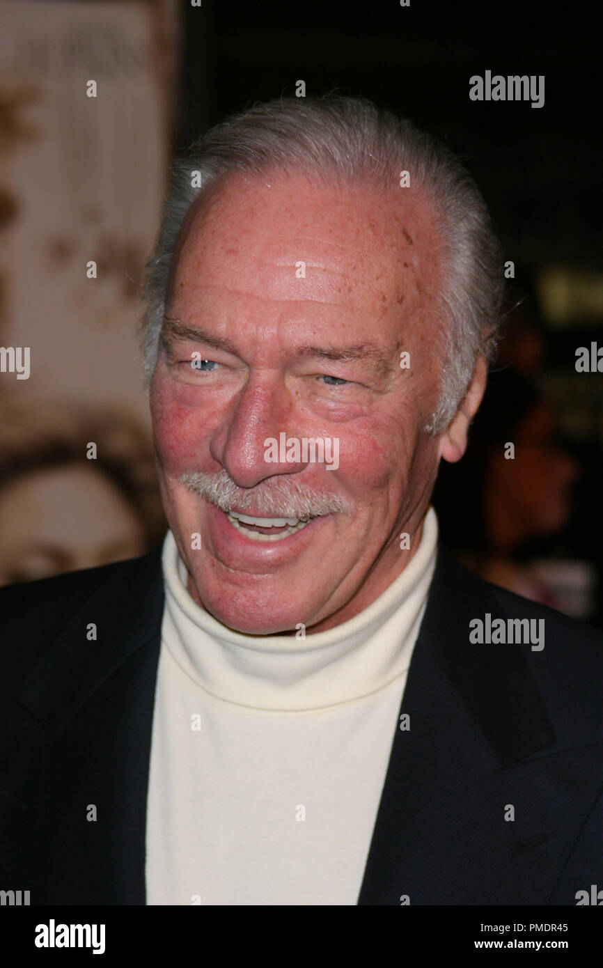 "Alexander" Premiere 11-16-2004 Christopher Plummer Photo by Joseph ...