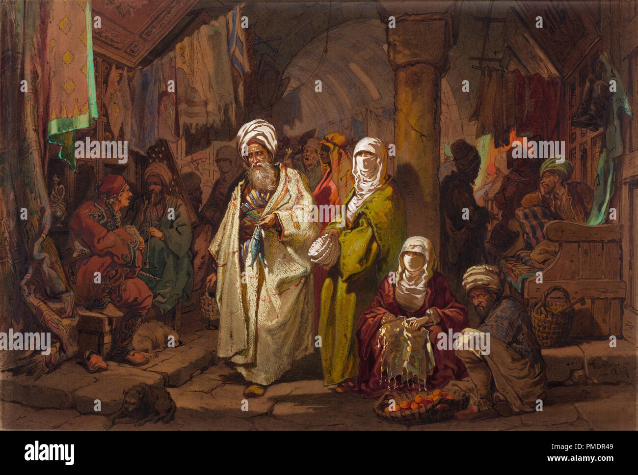 Bazaar in istanbul painting hi-res stock photography and images - Alamy