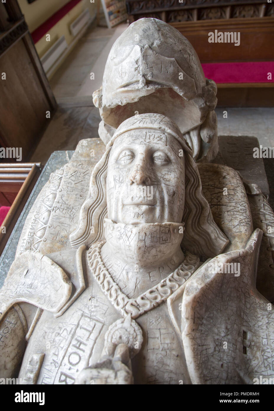 Tomb of Sir Roger Tocotes, fifteenth century chantry chapel, Church of ...