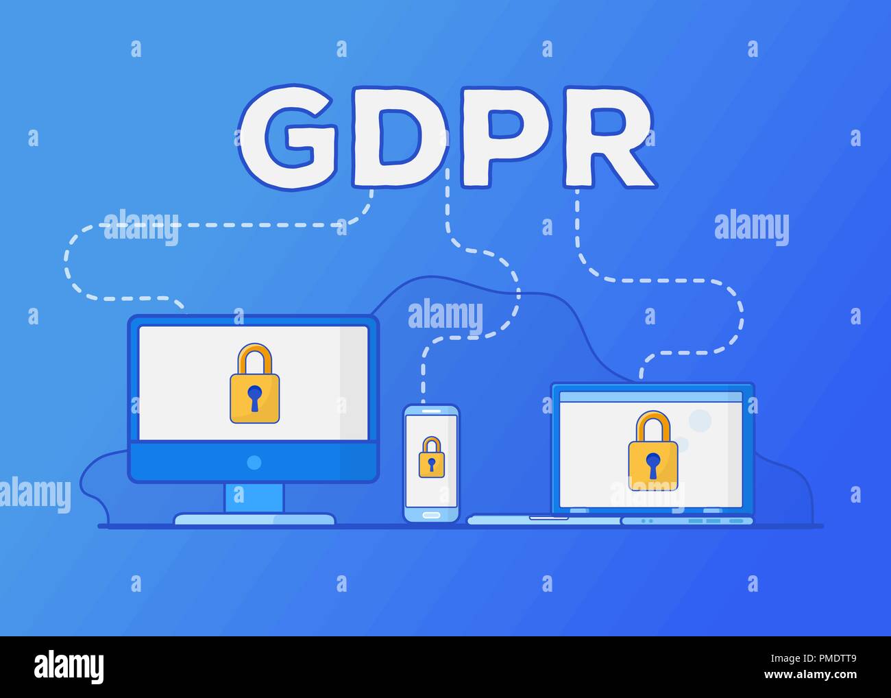 GDPR General Data Protection Regulation. Protection of personal data ...