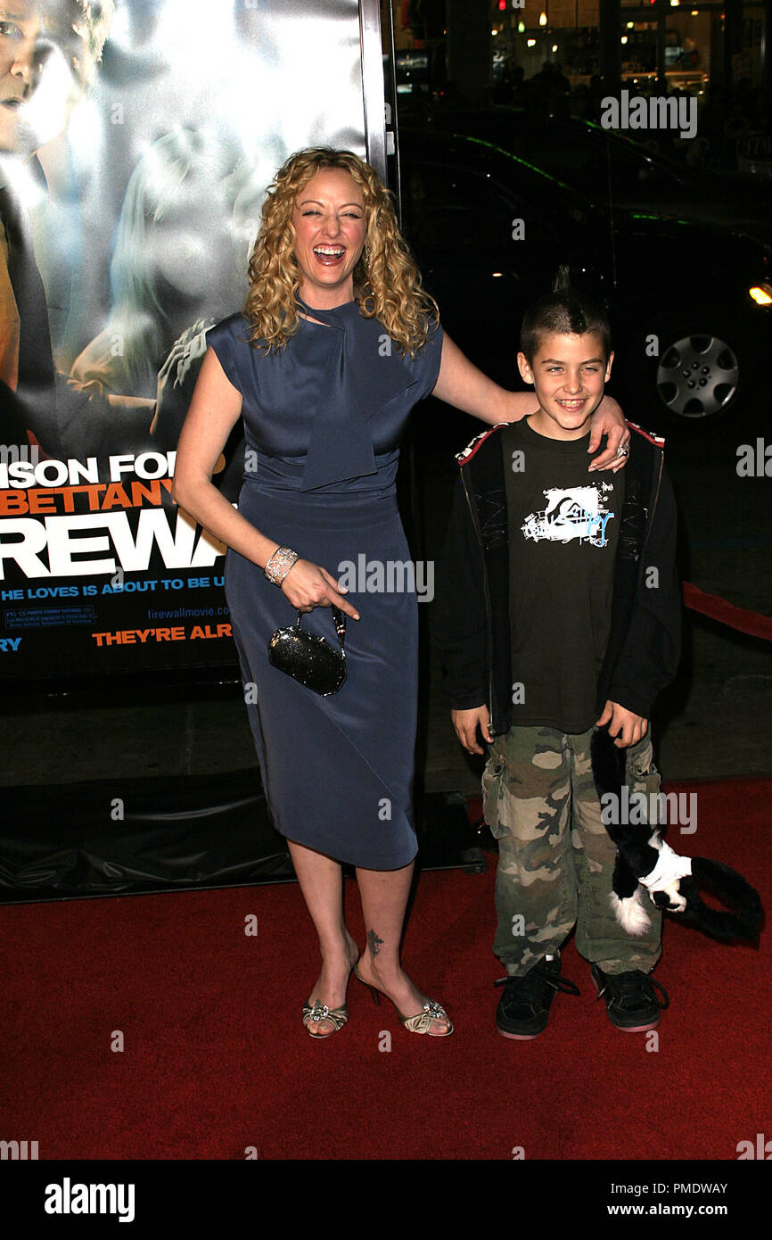"Firewall" (Premiere) Virginia Madsen, Jack Madsen 02-02-2006 / Grauman ...