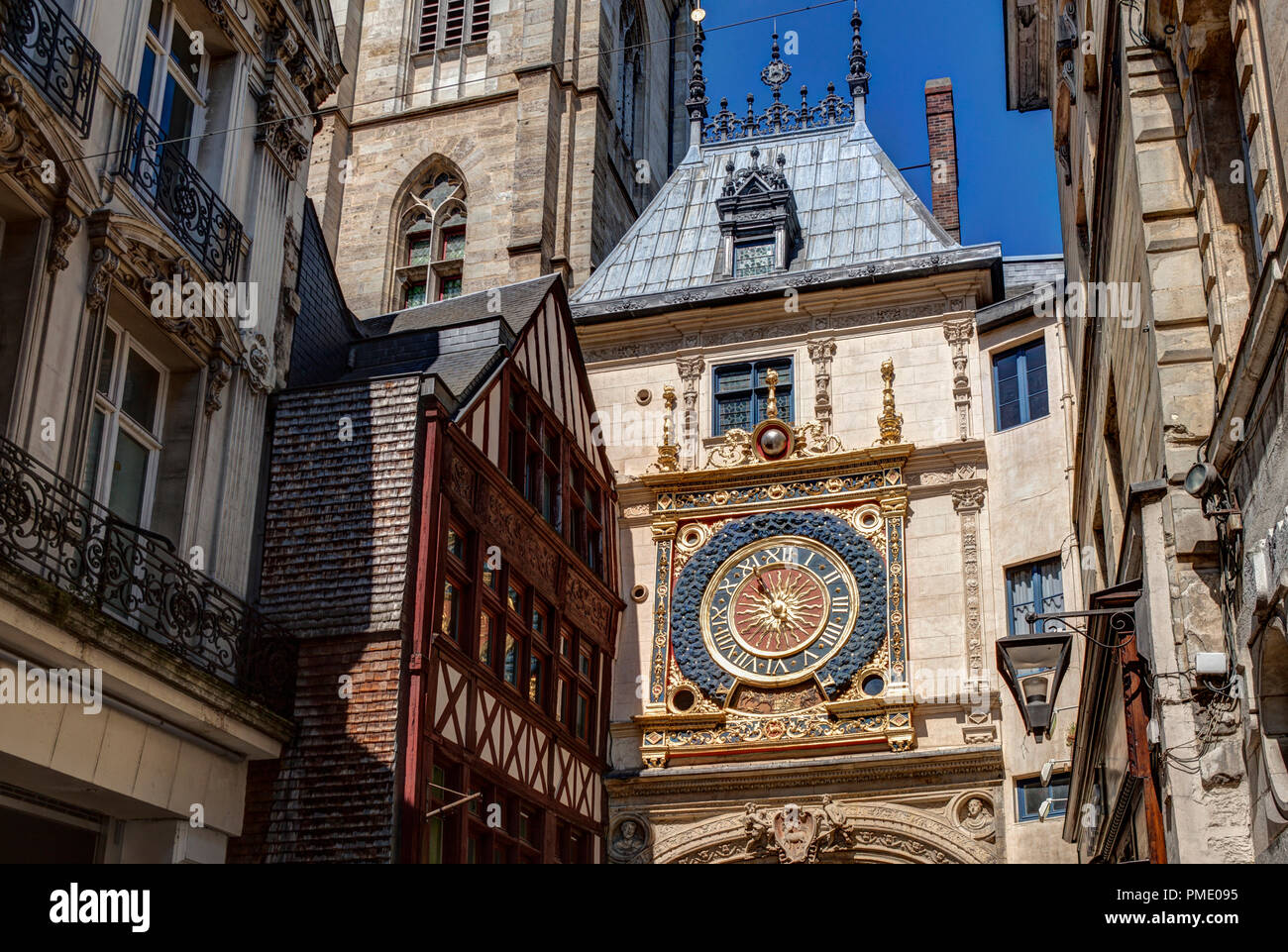 Rouen france clock renaissance hi-res stock photography and images - Alamy