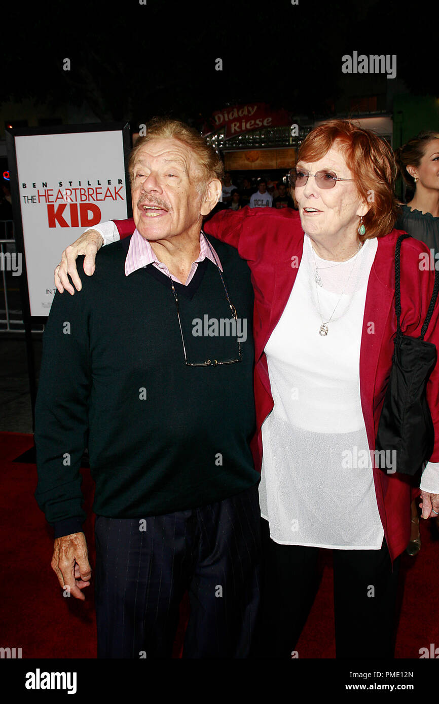 The Heartbreak Kid Jerry Stiller, Anne Meara 9-27-2007 / Mann's Village ...