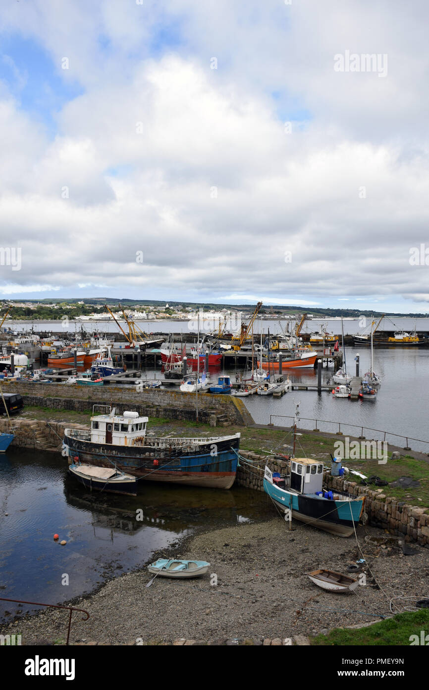 Newlyn harbour, Cornwall, UK. August 2018 Stock Photo - Alamy
