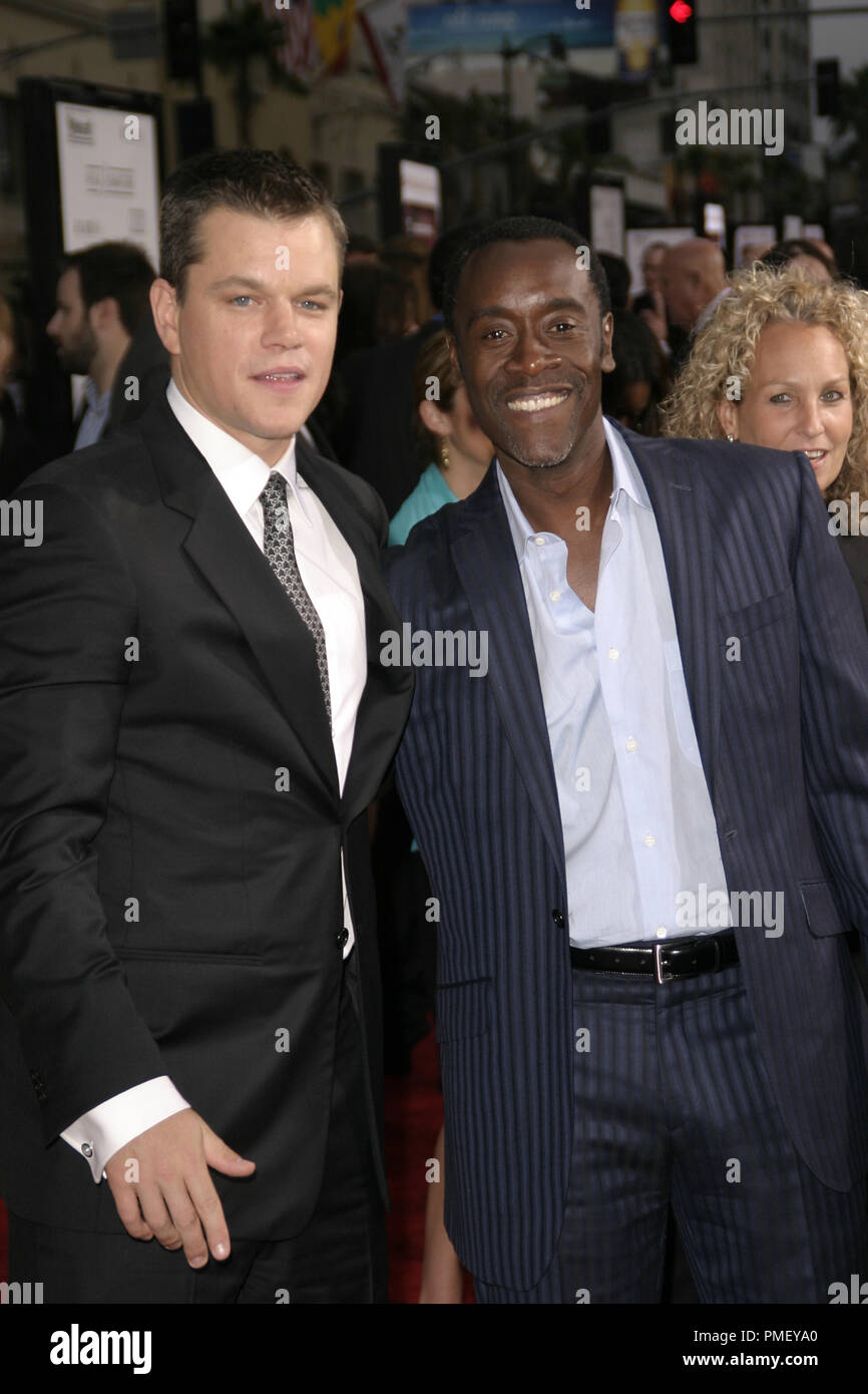 "Ocean's Thirteen" (Premiere) Matt Damon, Don Cheadle 6-5-2007 ...