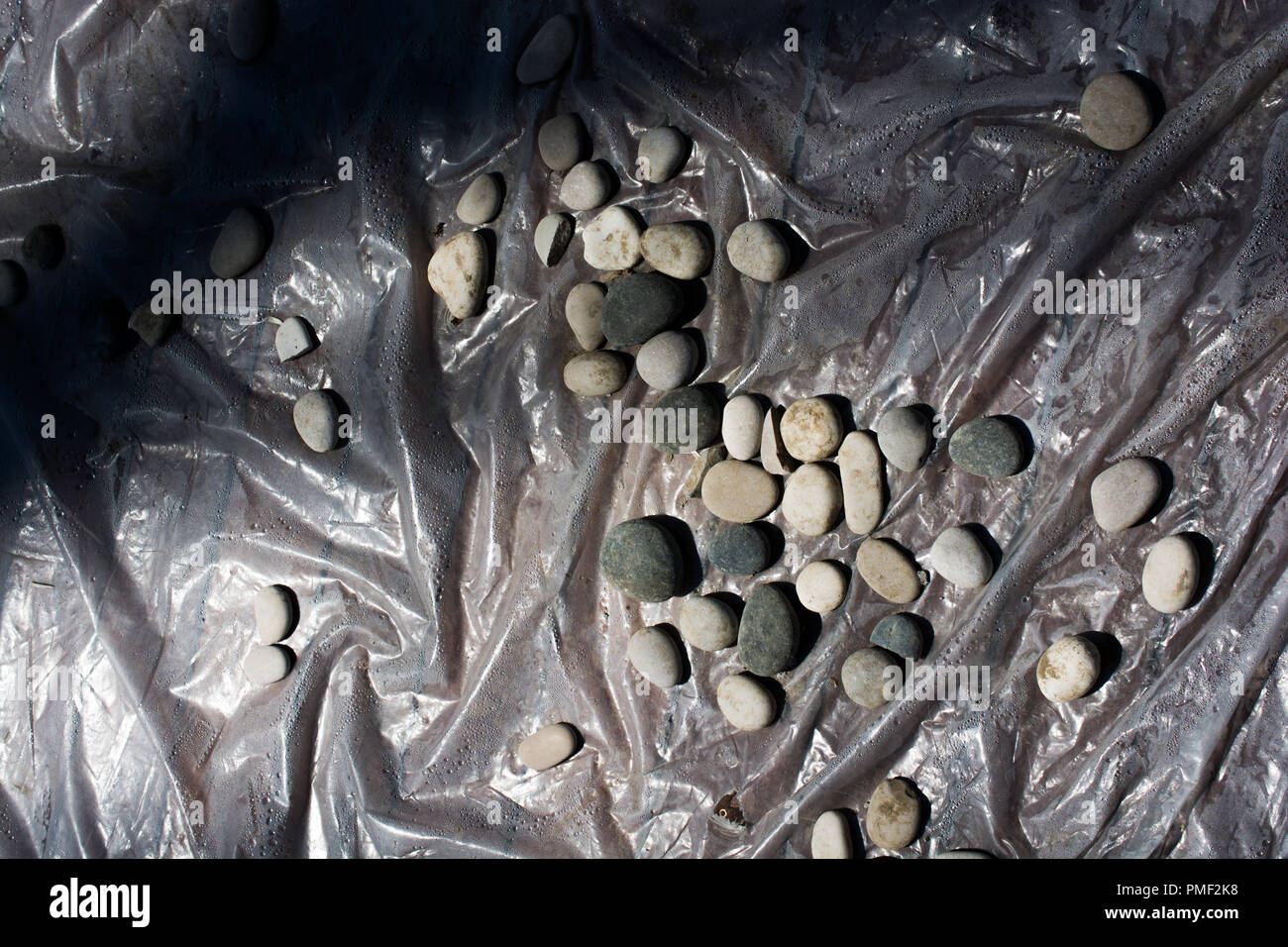 Background texture consist of full of little pebbles Stock Photo - Alamy