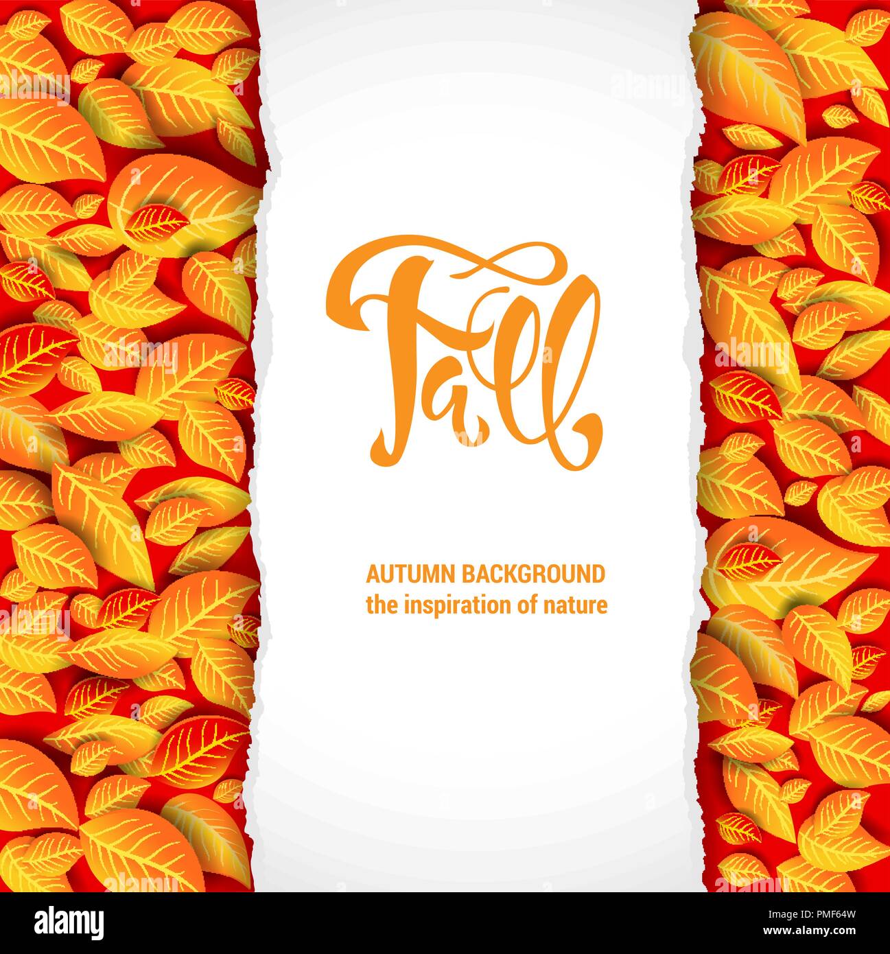 Beautiful fall leaves blank Stock Vector Image & Art - Alamy