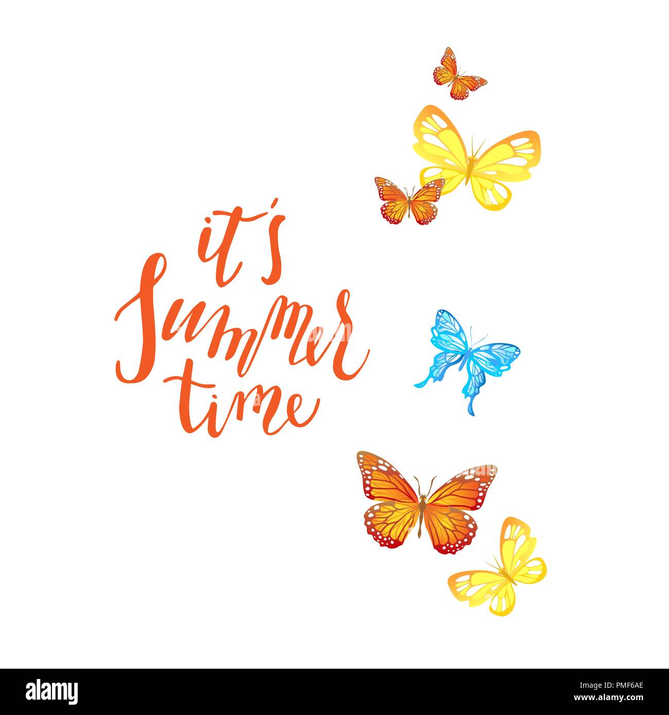 Summer time butterflies Stock Vector Image & Art - Alamy