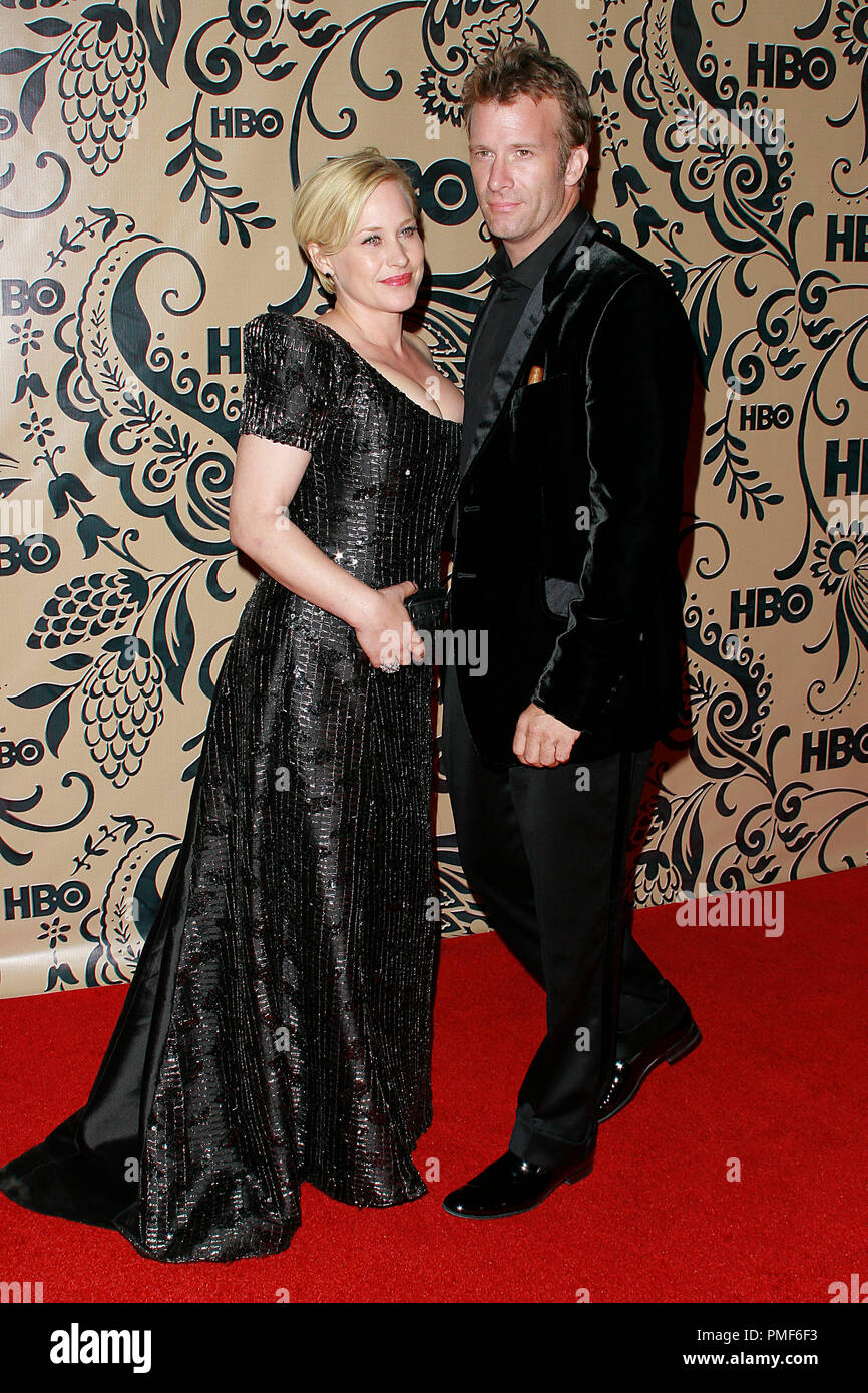 Patricia Arquette and Thomas Jane at HBO's post award reception party ...