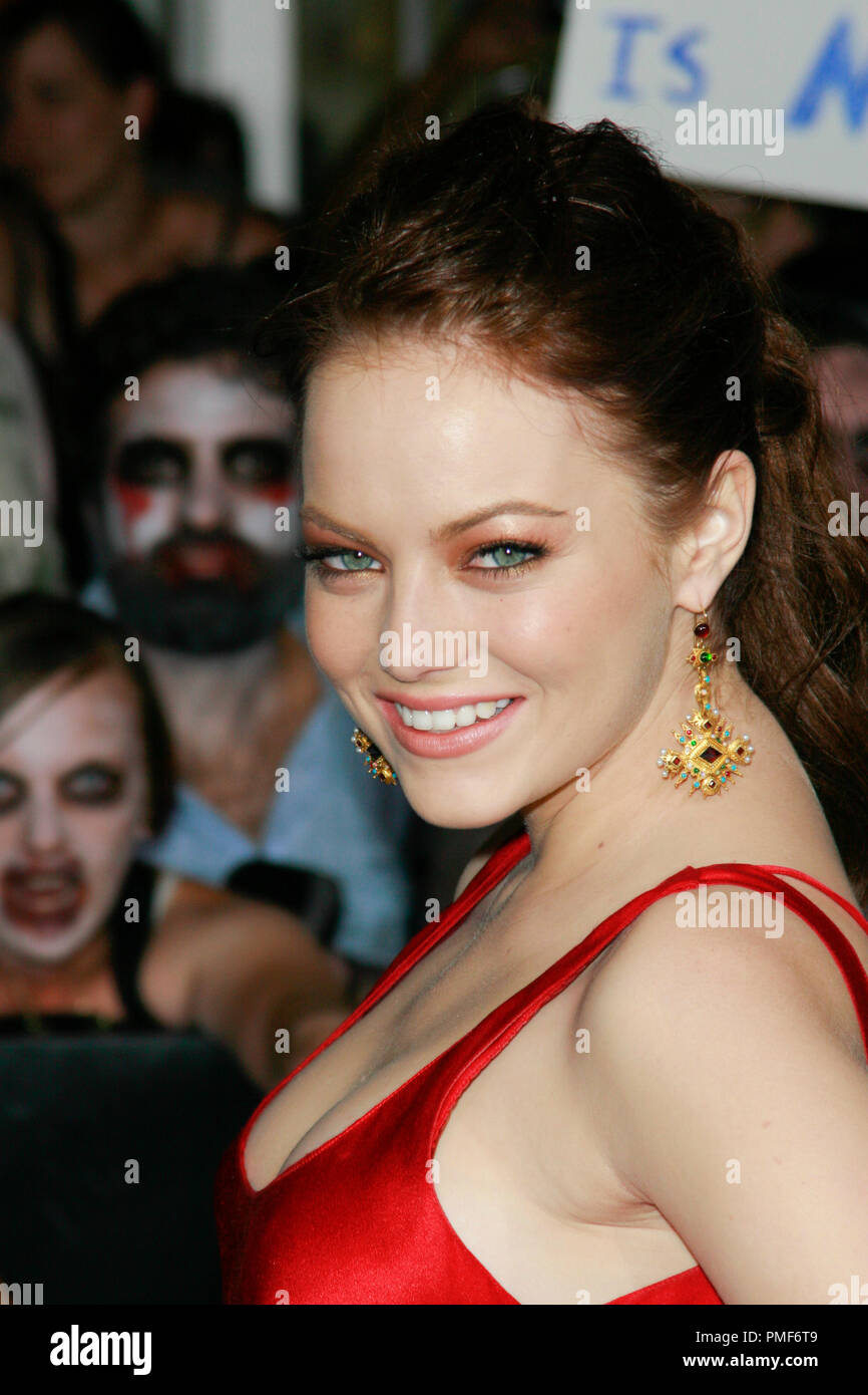 Emma Stone at Sony Pictures' "Zombieland" Premiere. Arrivals held at ...