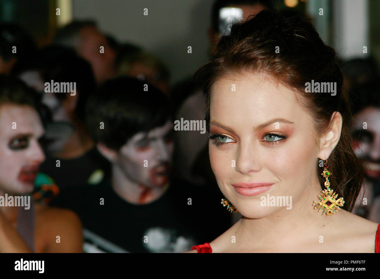 Emma Stone at Sony Pictures' "Zombieland" Premiere. Arrivals held at ...