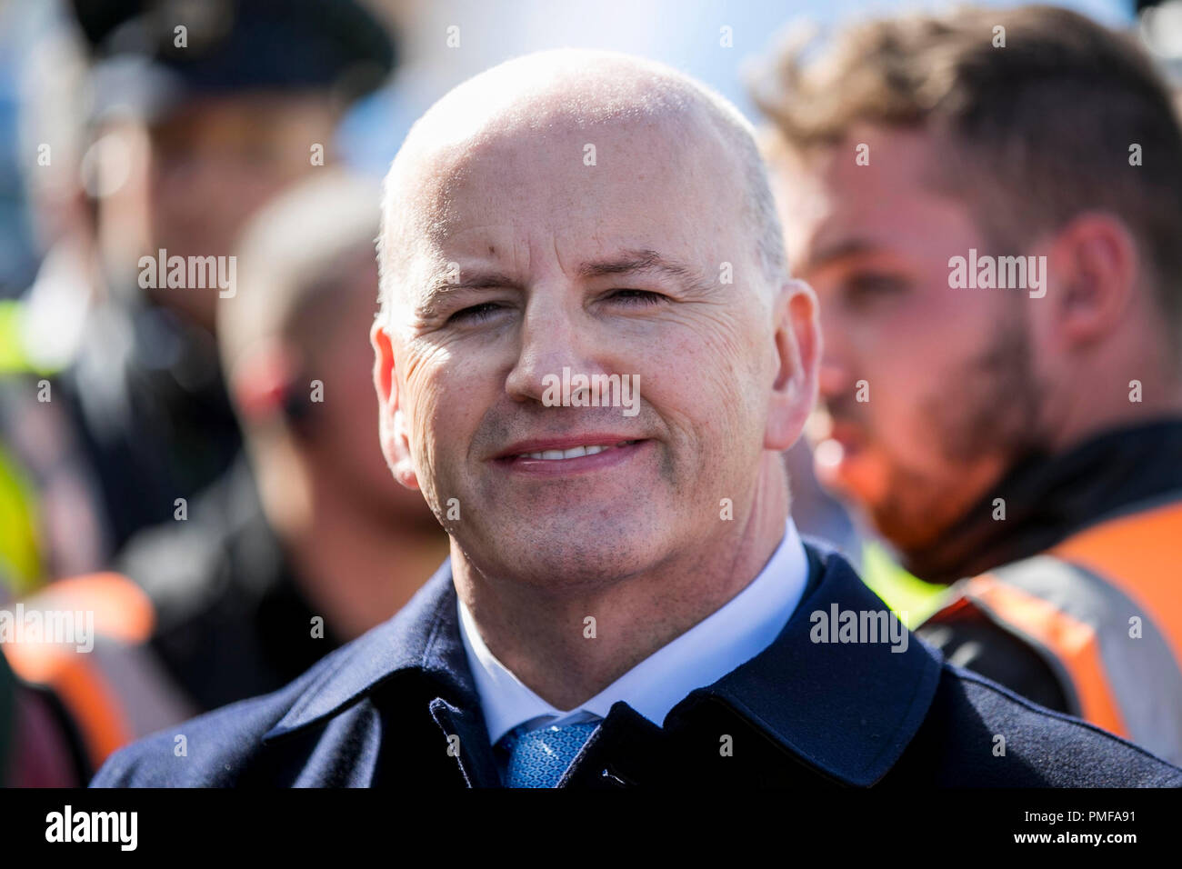 Irish Presidential candidate Sean Gallagher during the Irish 2018 ...